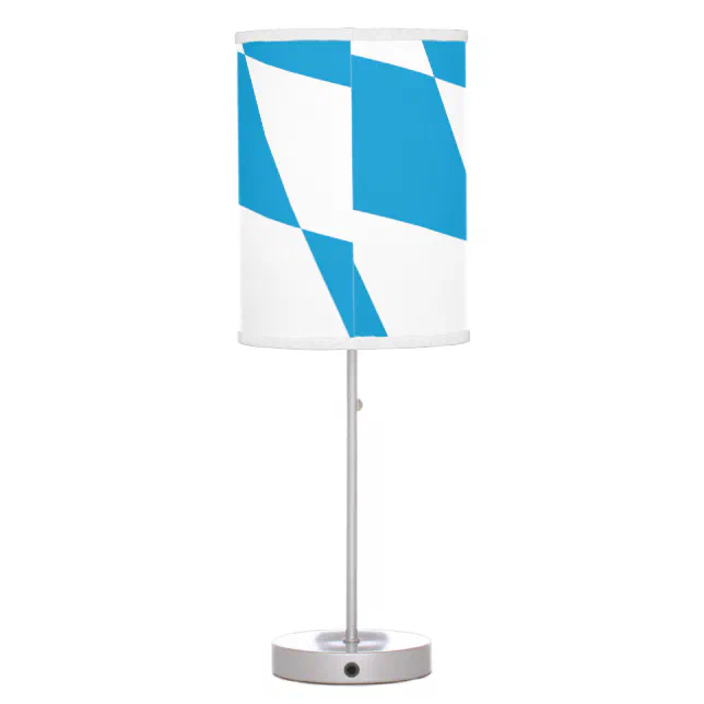 Patriotic table lamp with Flag of Bavaria | Zazzle