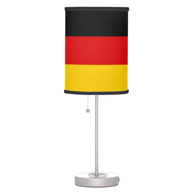 Patriotic table lamp with Flag of Germany | Zazzle