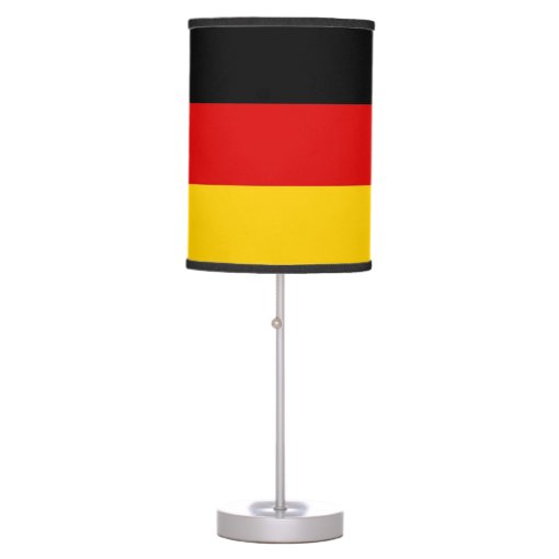 Patriotic table lamp with Flag of Germany | Zazzle