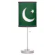 Patriotic table lamp with Flag of Pakistan | Zazzle