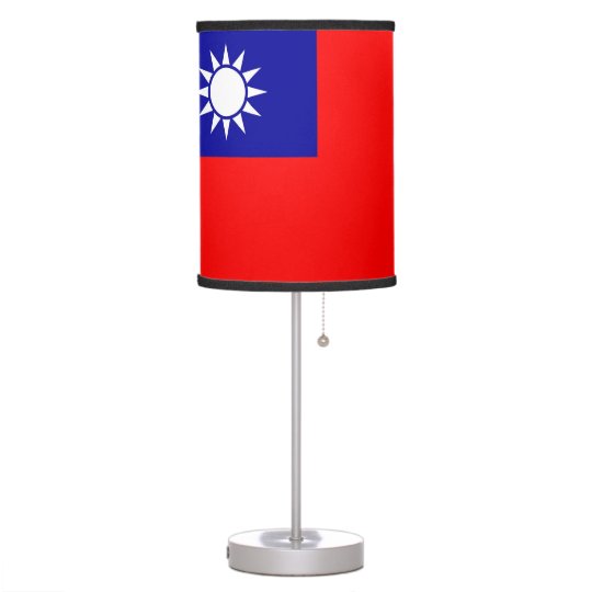 Patriotic table lamp with Flag of Taiwan | Zazzle.com