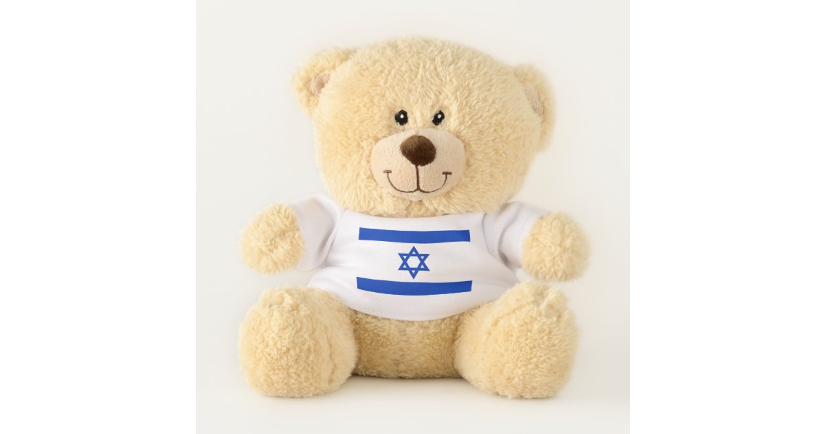 Patriotic Teddy Bear flag of Israel | Zazzle