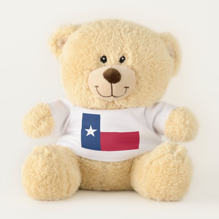 Patriotic Teddy Bear flag of Texas, USA | Zazzle