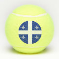 Patriotic Tennis Ball with Flag of Quebec, Canada | Zazzle