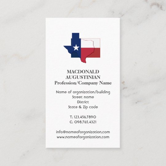Patriotic | TEXAS FLAG | Photo Business Card | Zazzle.com