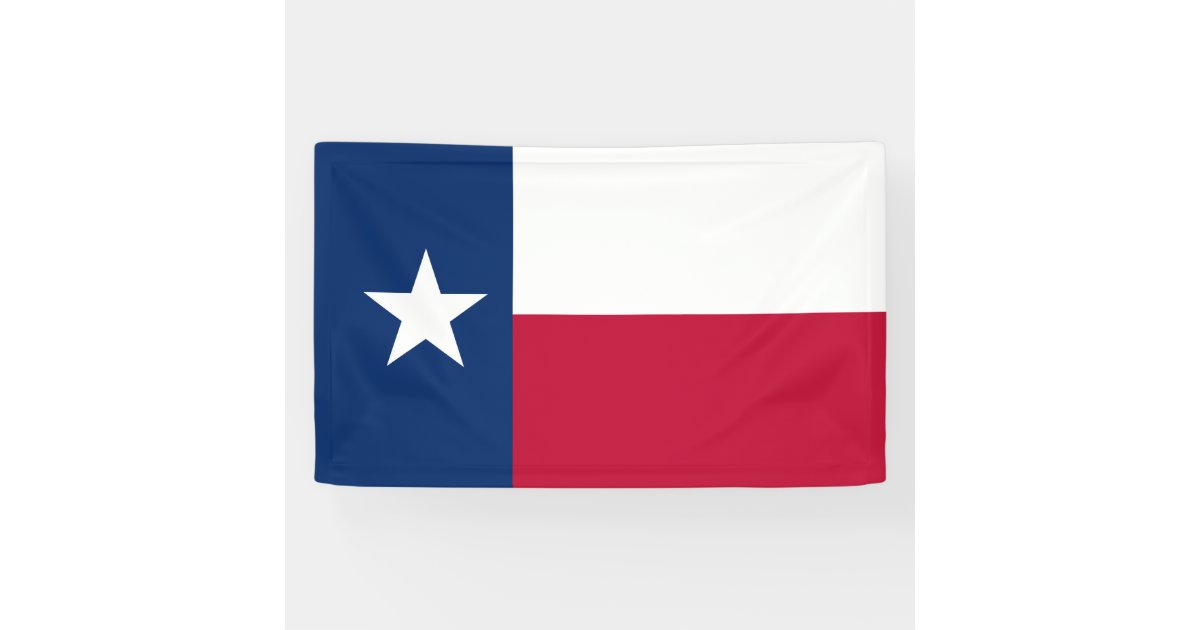 Patriotic Texas state flag custom Banner | Zazzle