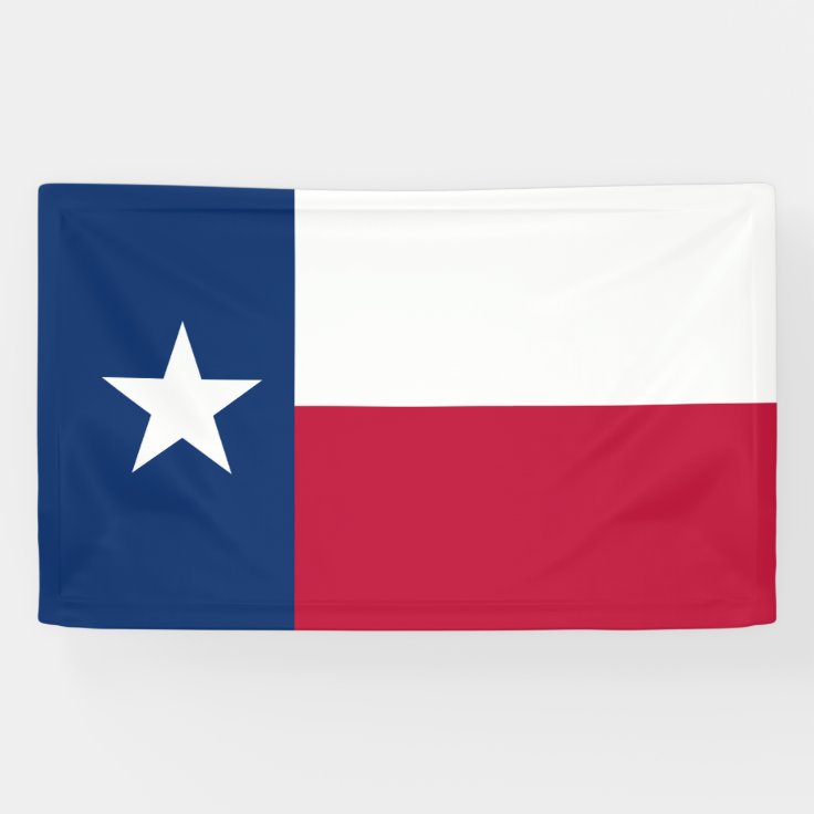 Patriotic Texas state flag custom Banner | Zazzle