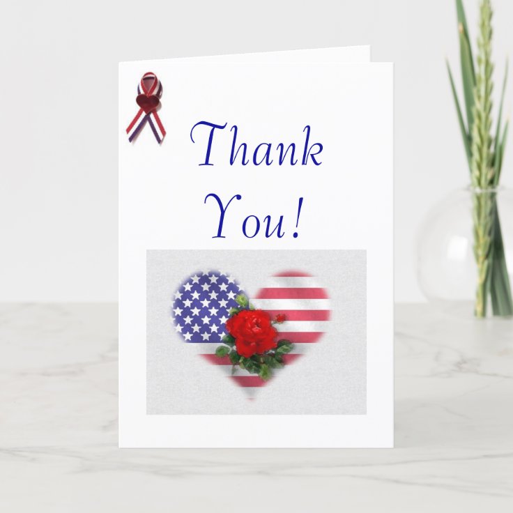 Patriotic Thank You | Zazzle
