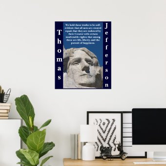 Patriotic Thomas Jefferson Poster | Zazzle
