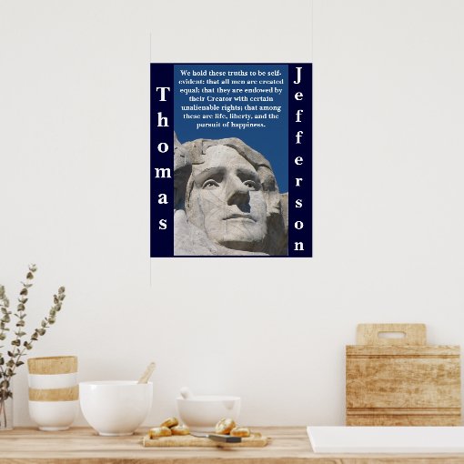 Patriotic Thomas Jefferson Poster | Zazzle