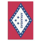 Patriotic tissue paper with flag of Arkansas | Zazzle
