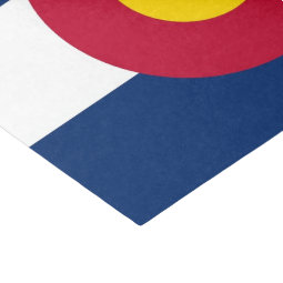 Patriotic tissue paper with flag of Colorado | Zazzle