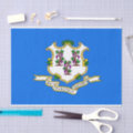 Patriotic tissue paper with flag of Connecticut | Zazzle