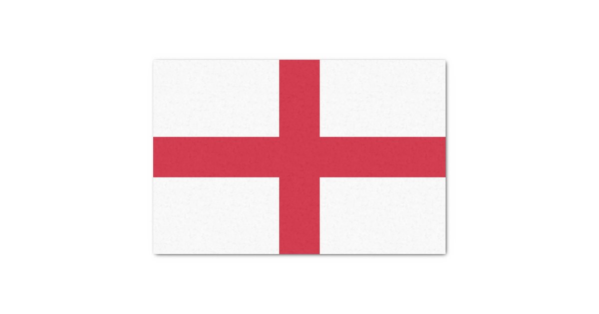 Patriotic tissue paper with flag of England | Zazzle