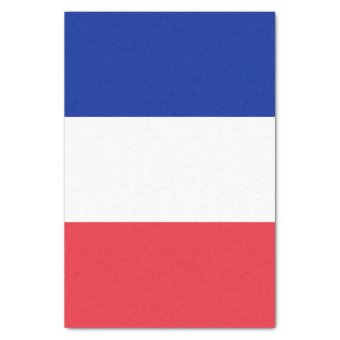 Patriotic tissue paper with flag of France | Zazzle