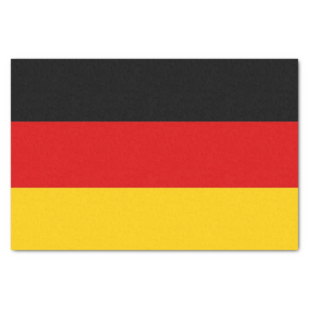 Patriotic tissue paper with flag of Germany | Zazzle