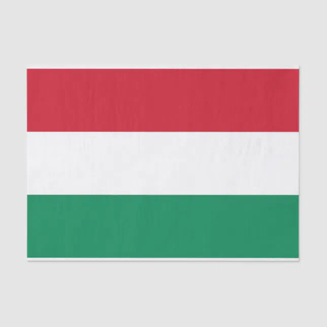 Patriotic tissue paper with flag of Hungary | Zazzle