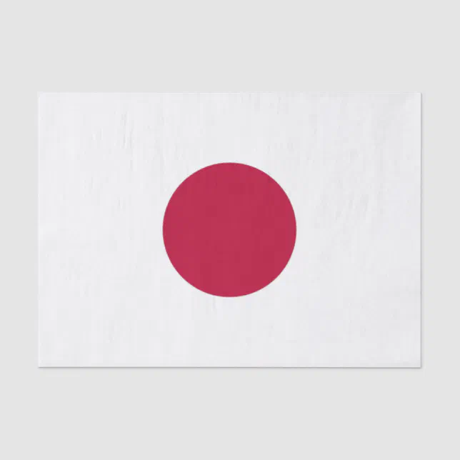 Patriotic tissue paper with flag of Japan | Zazzle
