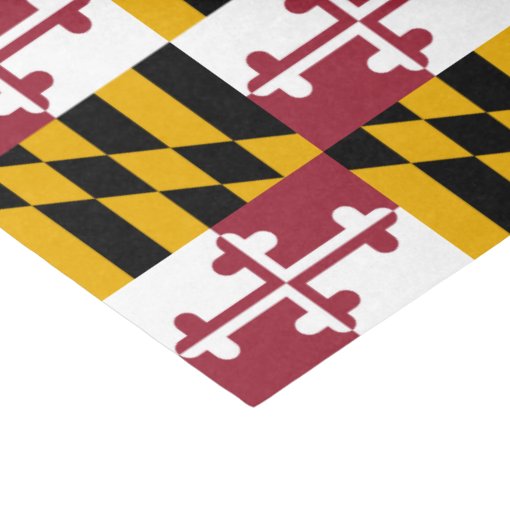 Patriotic tissue paper with flag of Maryland | Zazzle
