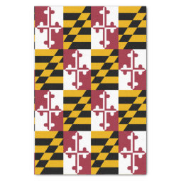 Patriotic tissue paper with flag of Maryland | Zazzle