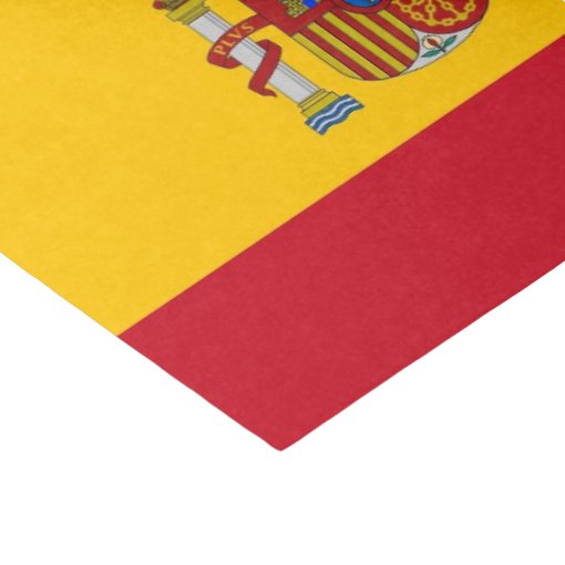 Patriotic tissue paper with flag of Spain | Zazzle