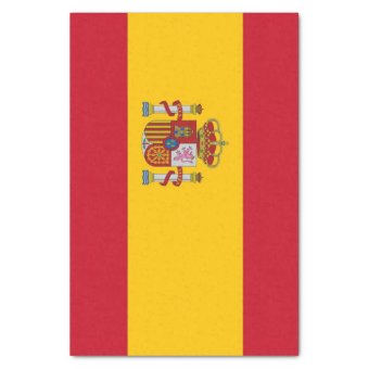 Patriotic tissue paper with flag of Spain | Zazzle