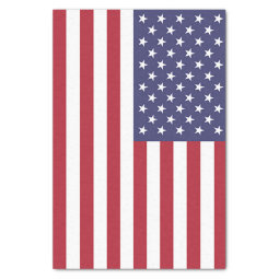 Patriotic tissue paper with flag of U.S.A. | Zazzle