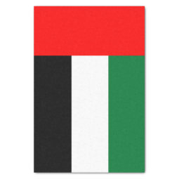 Patriotic tissue paper with flag of UAE | Zazzle