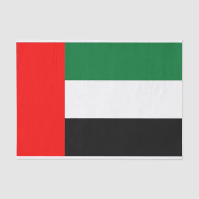 Patriotic tissue paper with flag of UAE | Zazzle