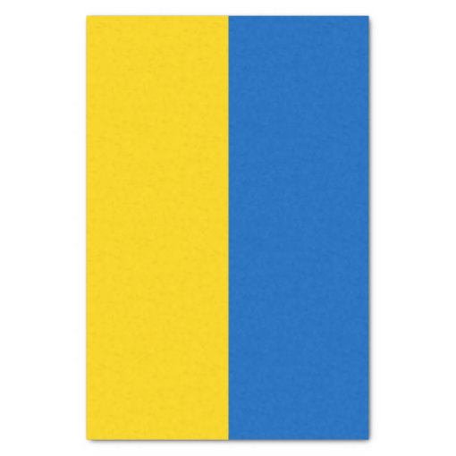 Patriotic tissue paper with flag of Ukraine | Zazzle