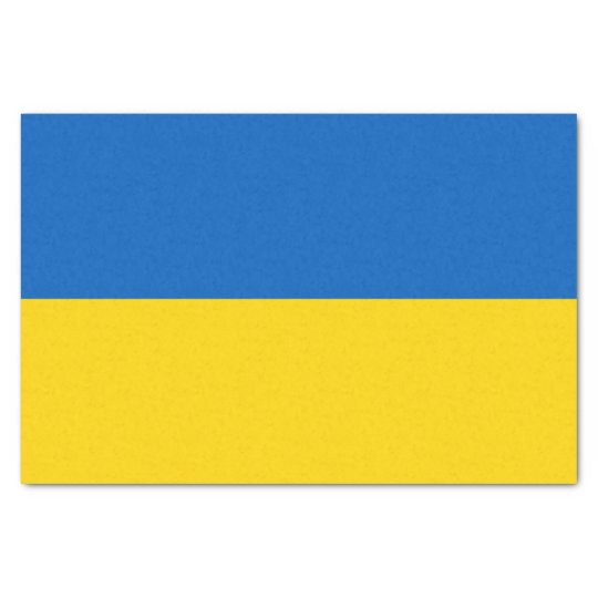 Patriotic tissue paper with flag of Ukraine | Zazzle.com