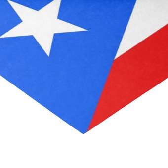 Patriotic tissue paper with flag Puerto Rico, USA | Zazzle