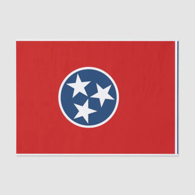 Patriotic tissue paper with flag Tennessee | Zazzle