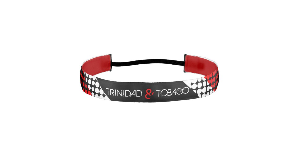 Patriotic Trinidad and Tobago Dot Pattern Flag Athletic Headband | Zazzle