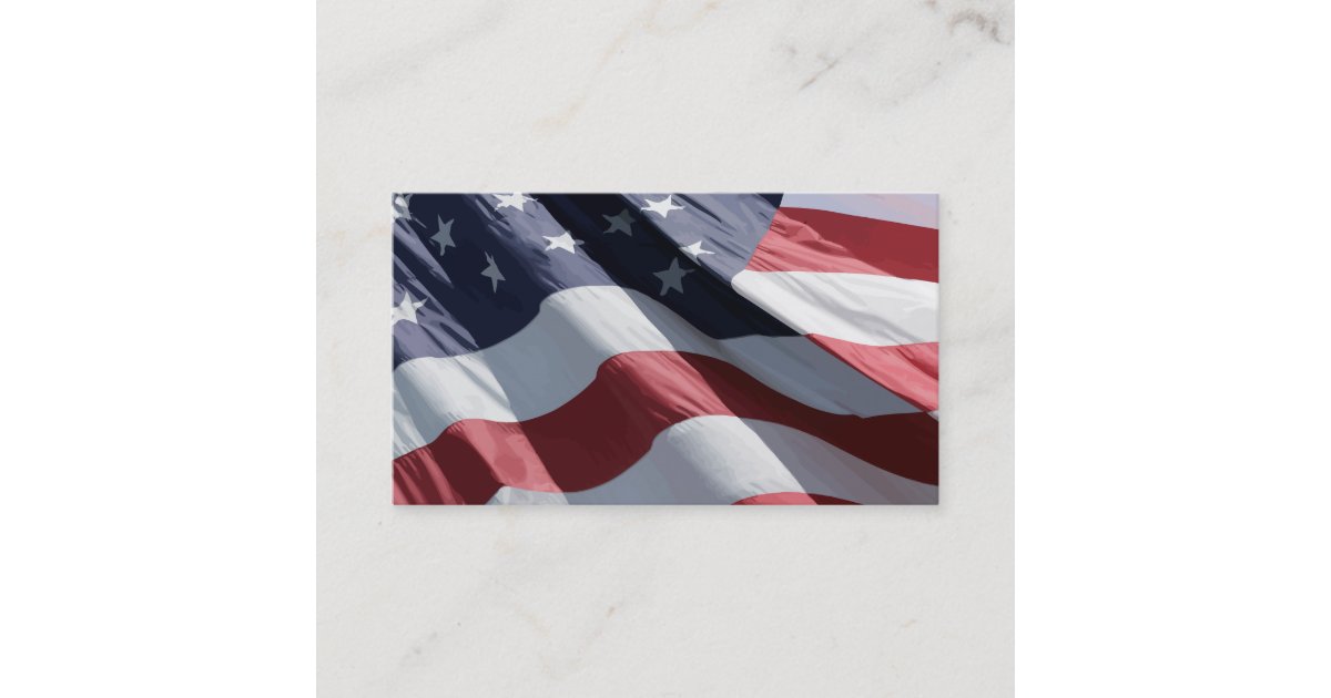 Patriotic Two Side Business Card Design | Zazzle