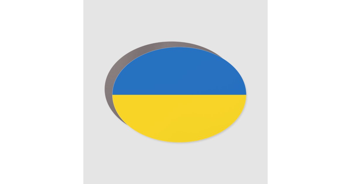 Patriotic Ukraine Flag Car Magnet | Zazzle