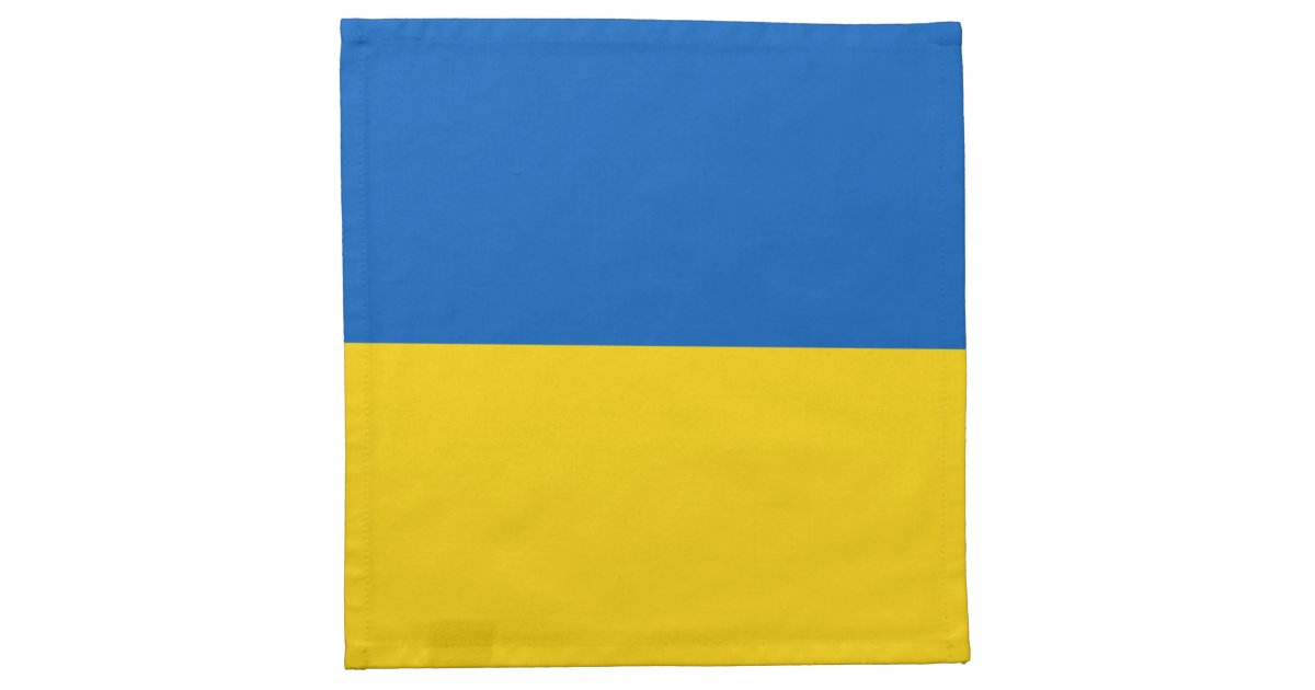 Patriotic Ukraine Flag Cloth Napkin | Zazzle