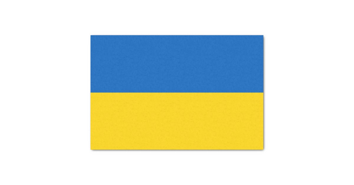 Patriotic Ukraine Flag Tissue Paper | Zazzle