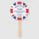 Patriotic UNION JACK 70th Queens Platinum Jubilee Hand Fan | Zazzle