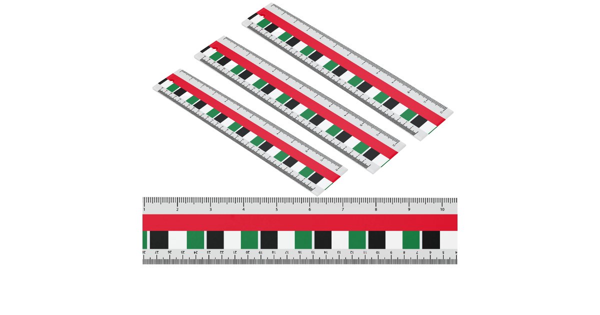 Patriotic United Arab Emirates Flag Ruler | Zazzle