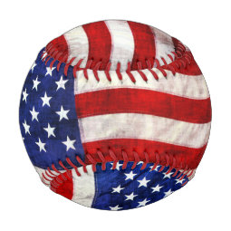 Patriotic US Flag American Game Ball | Zazzle