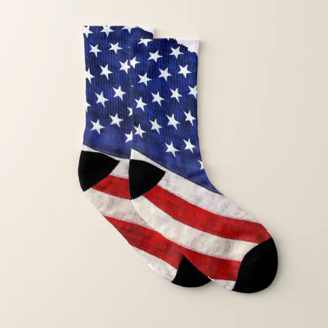 Patriotic US Flag Socks | Zazzle