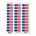 Patriotic USA American Flag Return Address Label | Zazzle