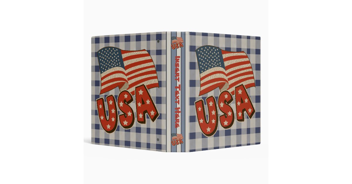 Patriotic USA Avery Binder | Zazzle