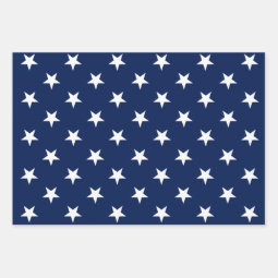 Patriotic USA flag stars and stripes american Wrapping Paper Sheets ...