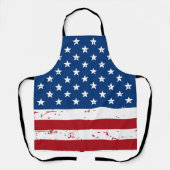 Patriotic USA Personalized Name American Flag Apron | Zazzle