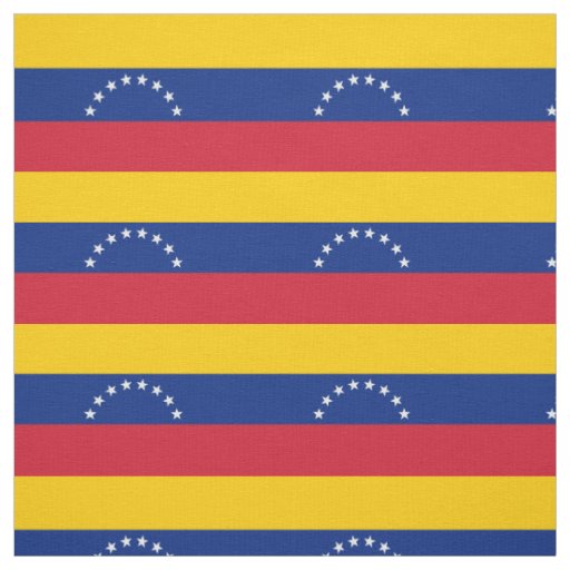 Patriotic Venezuela Flag Fabric | Zazzle