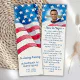 Patriotic Veteran Memorial Funeral Prayer Bookmark | Zazzle