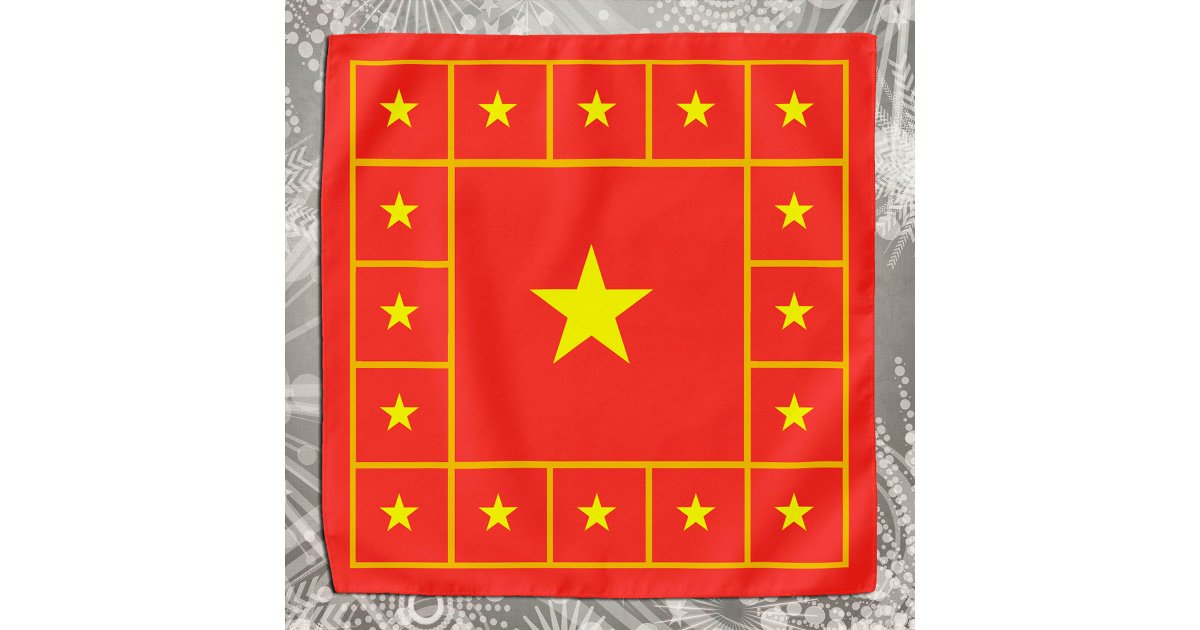 Patriotic Vietnamese Flag Bandana, fashion Vietnam Bandana | Zazzle
