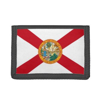 Patriotic wallet with Flag of Florida | Zazzle